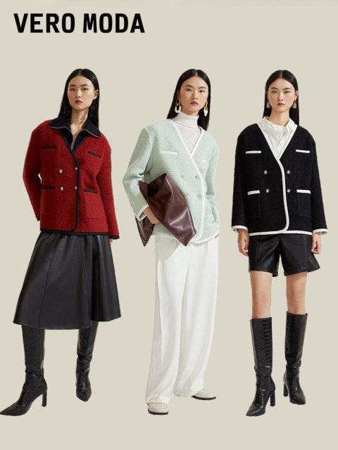 Vero Moda autumn and winter hair coat elegant small incense wind high ...