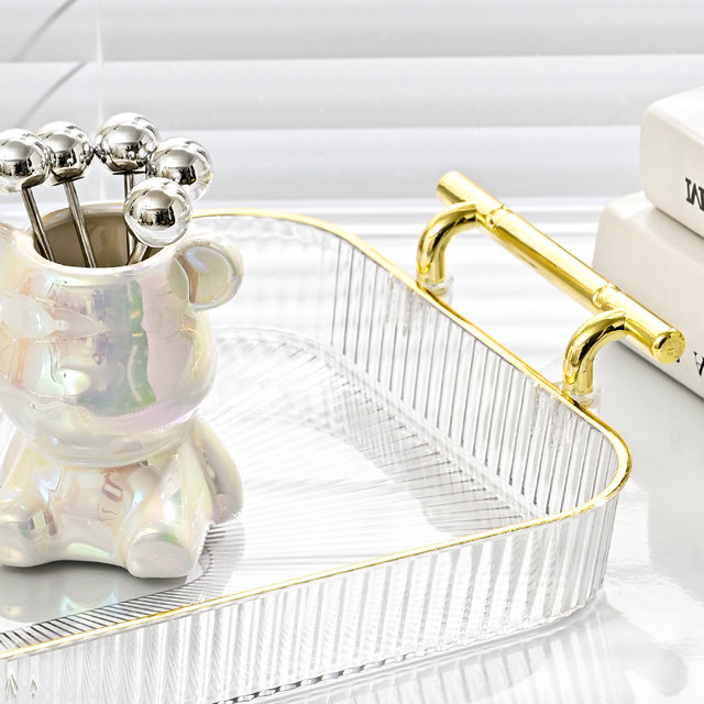 Light luxury tray household living room new with hand -made fruit disk ...