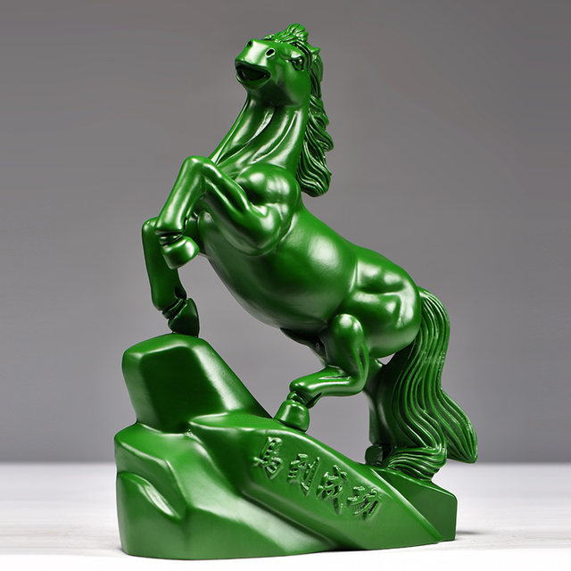 Green Trojan Horse Ornament Ma Dao Success Jewelry Crafts Trojan Horse ...