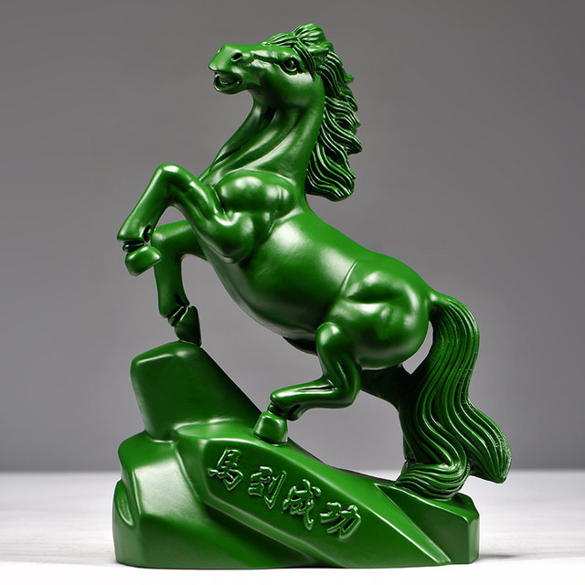 Green Trojan Horse Ornament Ma Dao Success Jewelry Crafts Trojan Horse ...