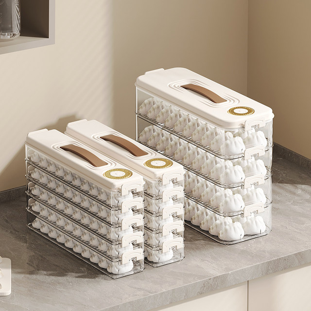 Dumpling box household food-grade kitchen refrigerator side door ...