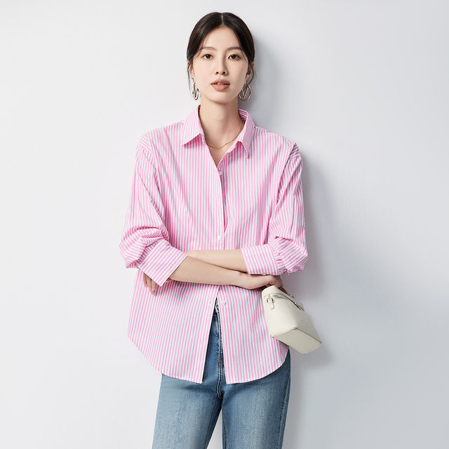 100 cotton Luo Mongolian Spring and Autumn Ms. Long -sleeved shirt ...