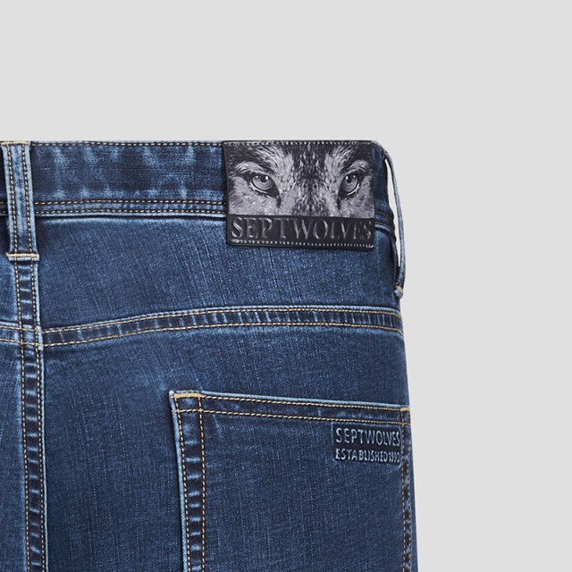 Septwolves Jeans Men's 2024 Summer New Breathable Slim Straight Pants ...