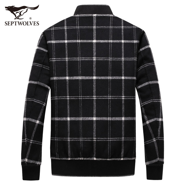 Septwolves reversible jacket men's official new autumn baseball collar ...