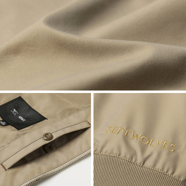 Septwolves Men's Stand Collar Twill Fantasy Jacket 2024 Spring New ...