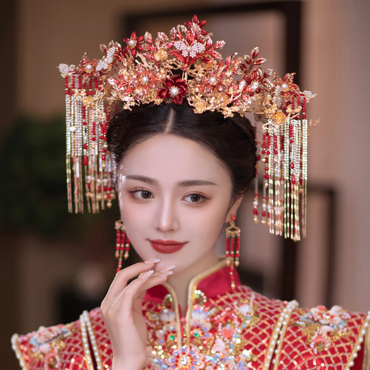 Shuiwu U0840 Bridal Headdress Chinese Ancient Costume Gold Phoenix ...
