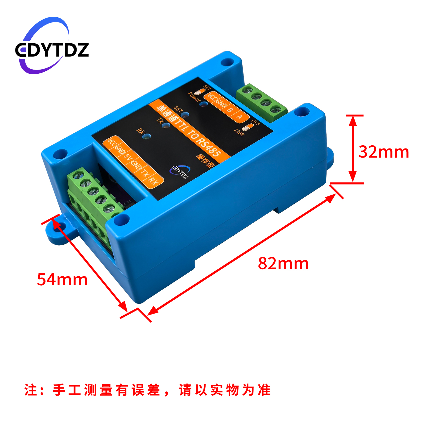 TTL to RS485 Converter - Isolated UART Modbus RTU Protocol