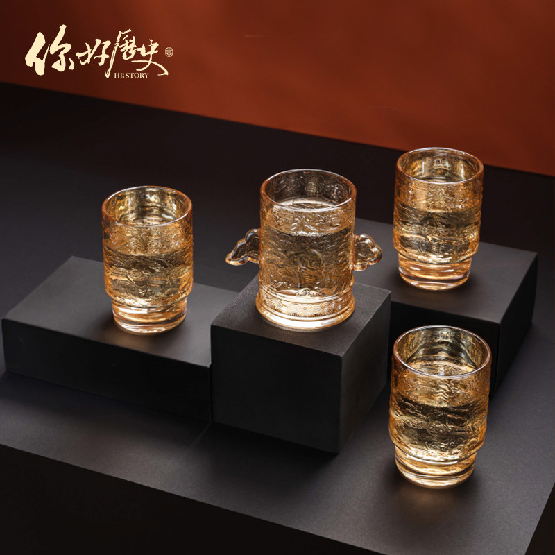 Hello History Retro Glasbecher - Huabiaozhu Struggling Ear Cup Geschenkset