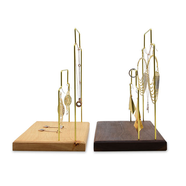 Jinshijue Jewelry Display Props Creative Solid Wood Metal Earrings ...