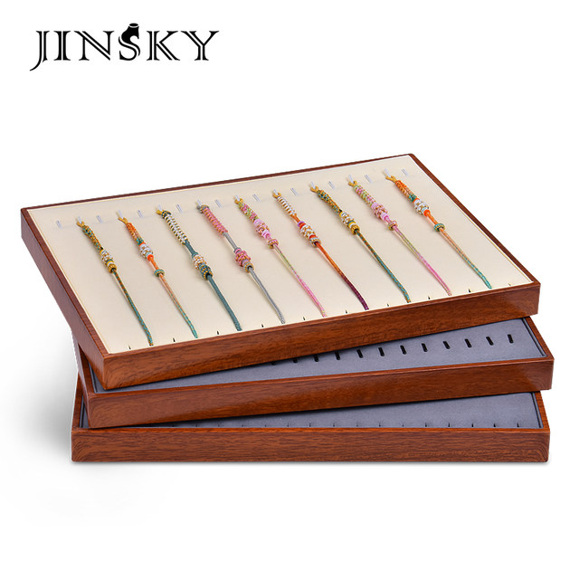 Handmade rope display props hand rope tray wood grain leather Chinese ...