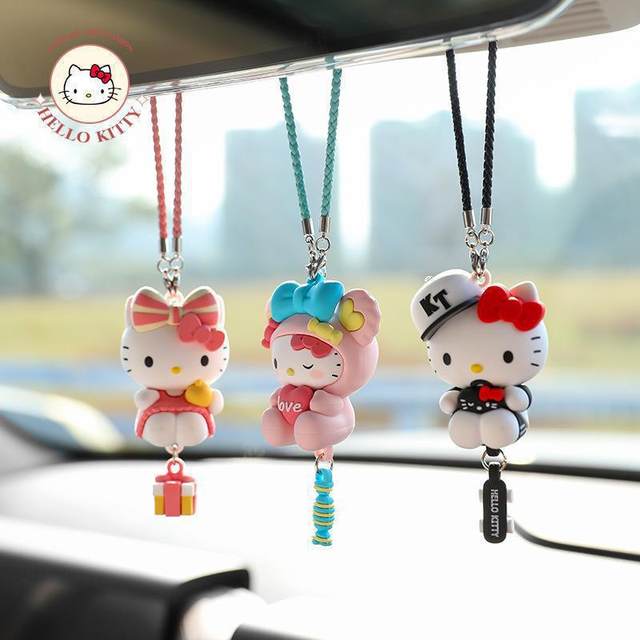 Hellokitty car pendant car inner rear -view mirror mirror jewelry ...