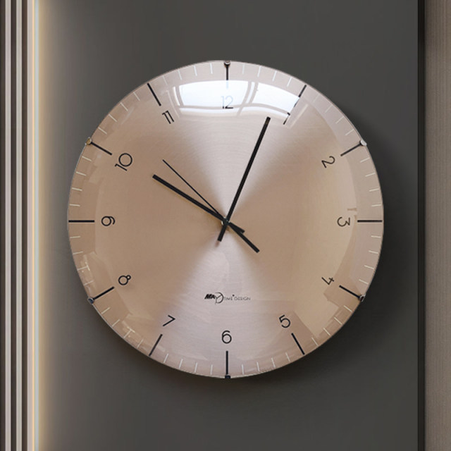 Simple wall-mounted light luxury wall clock art 2024 new creative ...