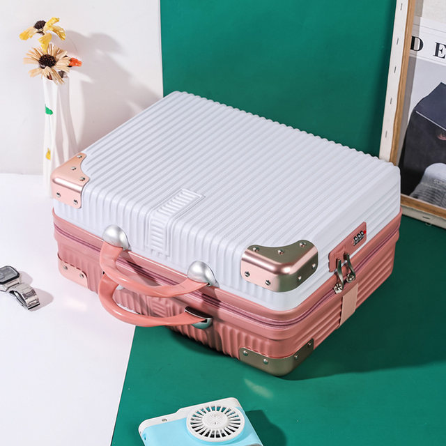 Juanling new suitcase for women's mini 14-inch cute makeup bag suitcase ...