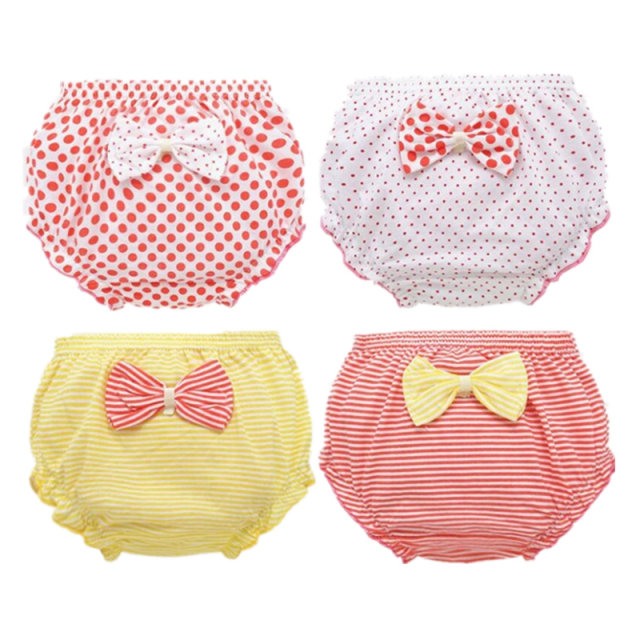 Baby girl underwear girls summer pure cotton infant shorts 2 babies 4 ...