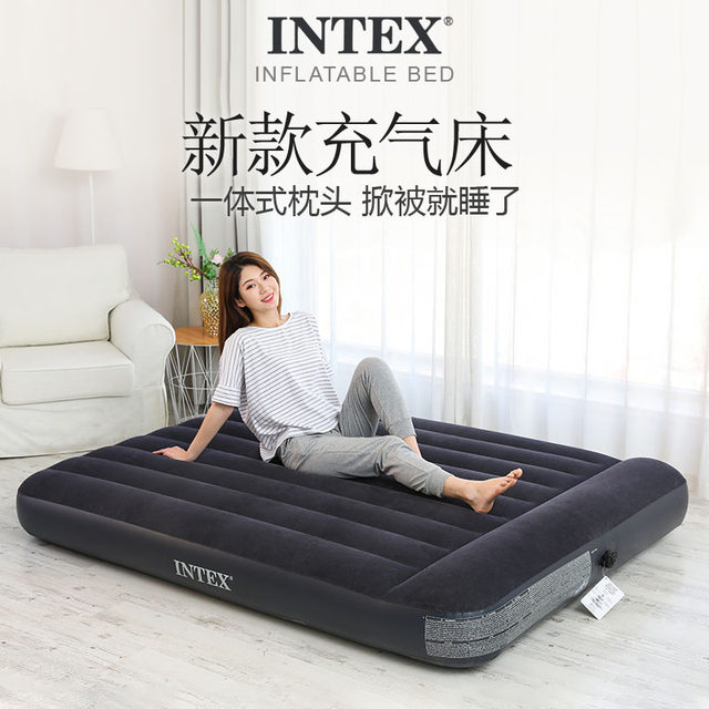 INTEX inflatable bed household air cushion bed single tent camping ...