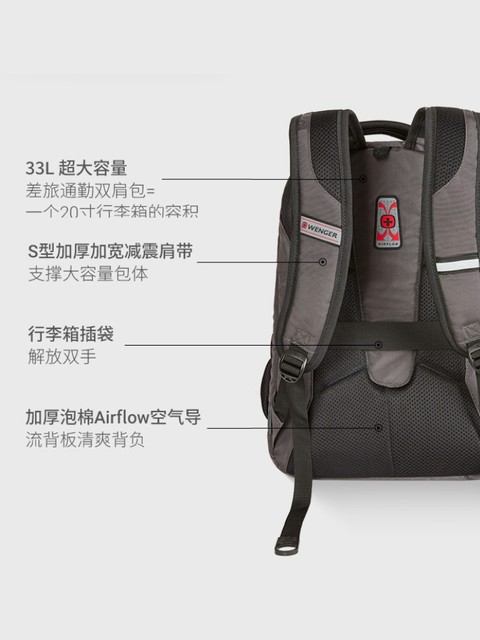 Wenger/Wenger Swiss Army Knife men's backpack computer large capacity ...