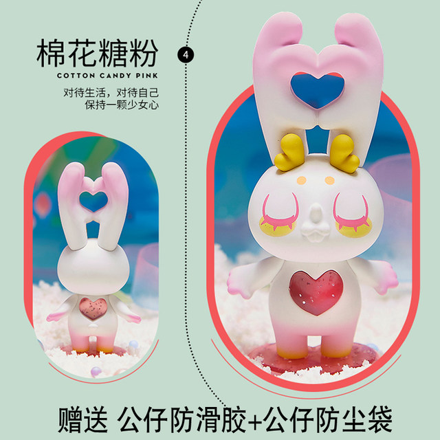 Bixin Rabbit Blind Box Bubble Doll Matt Rameo Rabbit 52toys Figure ...