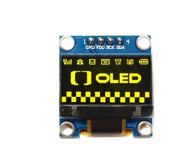 0.96 inch blue white yellow blue two-color IIC communication small OLED ...