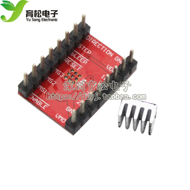 3D printed A4988 stepper motor driver comes with heat sink pin header ...