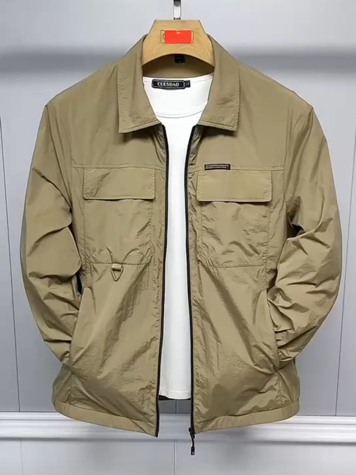 Sunscreen clothes men's light luxury summer lapel casual sunscreen ...