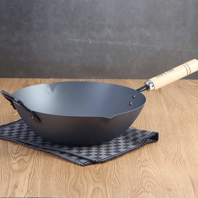 Iron Frying Pan Suntuup Japanese Iron Pan – Hand-Forged Uncoated Wok ...