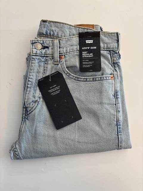 Spot Levi's/Levis men's 505 ice blue washed loose straight jeans 005052921