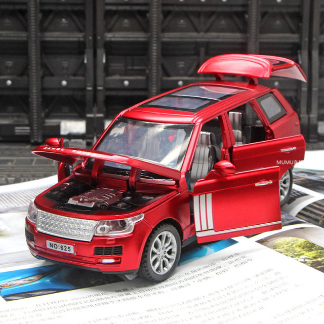 Land Rover Range Rover Model Alloy Police Car Six -driving Metal Iron ...