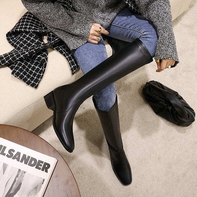 Summer riding boots men's over-the-knee men's leather boots long boots ...