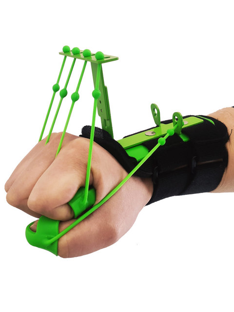 Stroke hemiplegia rehabilitation training device five-finger finger ...