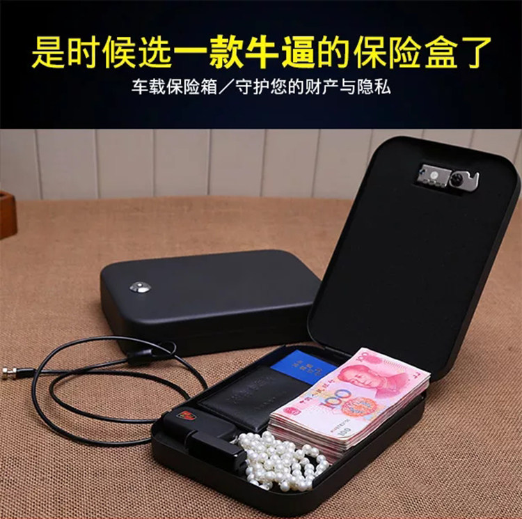 Portable Hand-Held Password Storage Box - Steel Cable Fixed Safe for ...