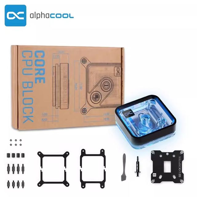 Alphacool Core1LT series CPU water block supports LGA1700/AM5 interface