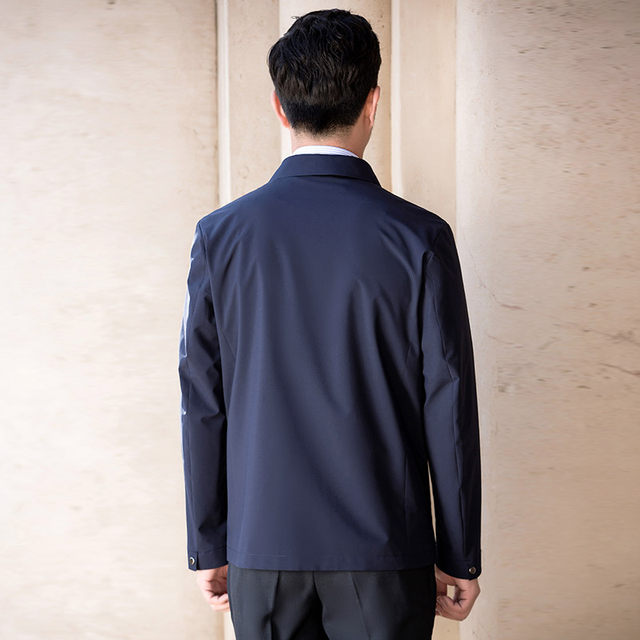 Hongdu Jacket Men's Middle-aged Spring and Autumn New Lapel Business ...