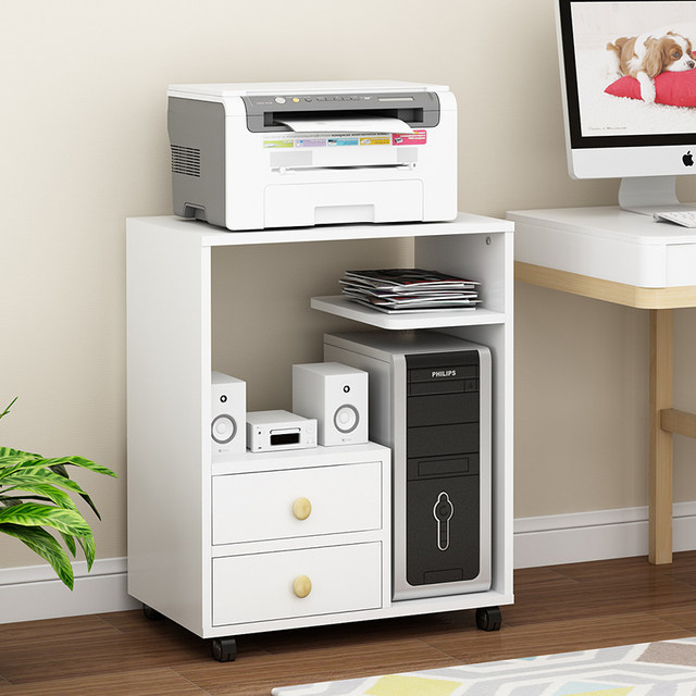 Mobile computer main frame placement office storage rack with pulley ...