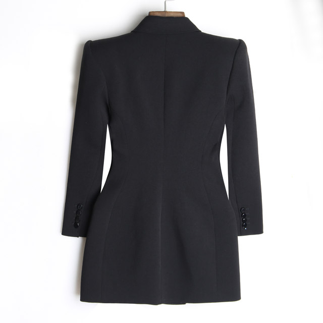 Saint Retro Queen Style Three-dimensional Wide Shoulder Double-breasted ...