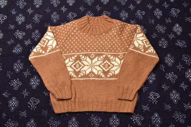 Fair Island vintage style retro ethnic snow handle hollow pullover Ferris wheel sweater hatt1765