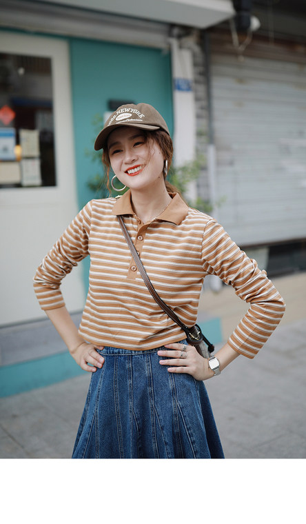 Huaji Women's Clothing 2024 Spring and Autumn Clearance B01 Long Sleeve ...