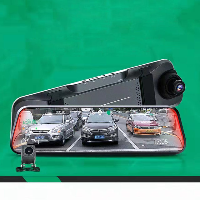Car driving recorder HD front and rear dual-camera streaming media ...
