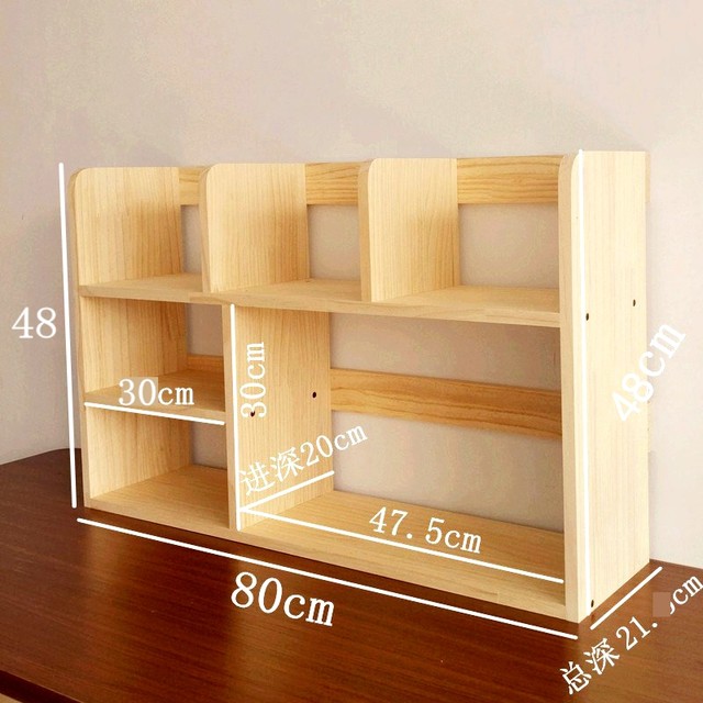 Simple storage rack desktop bookcase student bay window office children ...