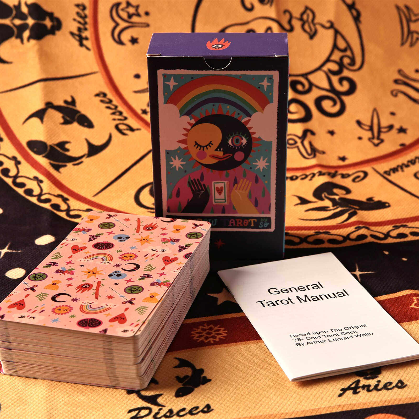 Rainbow Luo brand Witt is 78 Macaron large -sized board games card Luo ...