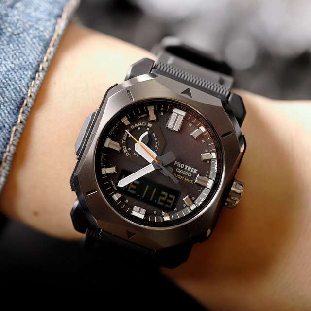 Casio men's watch protrek outdoor mountaineering watch sports ...
