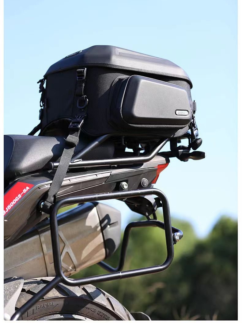 Rhinowalk Motorcycle Hard Shell Bag - Helmet Bag - Rear Seat Bag ...