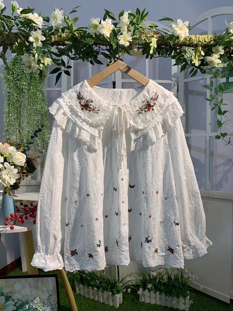 Chunsen Double -layer Embroidery Big Margin Banded cotton embroidered ...
