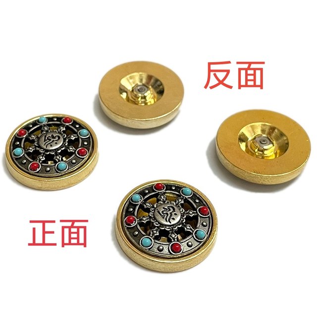 Handmade rotating hollow six-character mantra sandalwood peach wood ...