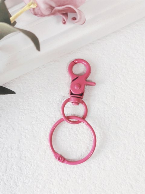 DIY Colorful Painted Key Chain Handmade Key Ring Loose-length Loop and ...