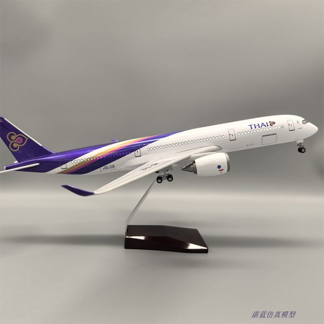 47cm Thai Airways Thai Airways A350 simulated passenger aircraft model ...