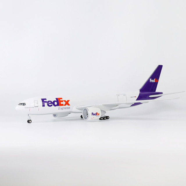 Federal Express Boeing 777 freight aircraft model simulation of civil ...