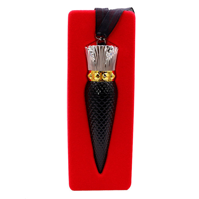Christian Louboutin CL Radish Lipstick Queen's Scepter Black Tube Lipstick 001M Valentine's Day