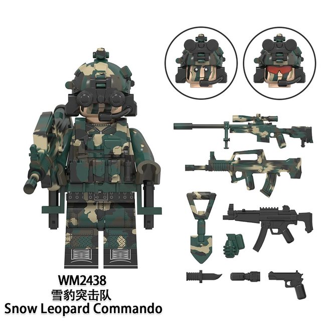 Compatible with LEGO Military WM6147 Air Service Snow Leopard SEAL Team ...