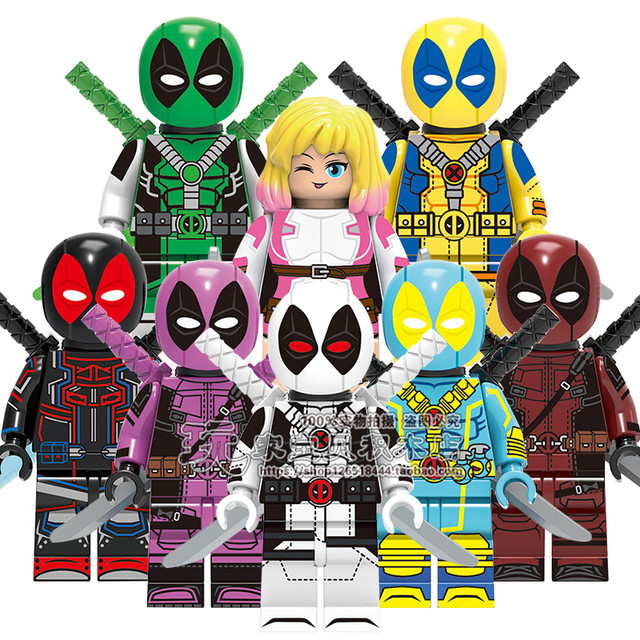 Compatible with LEGO superhero building block minifigure X0302 Deadpool ...