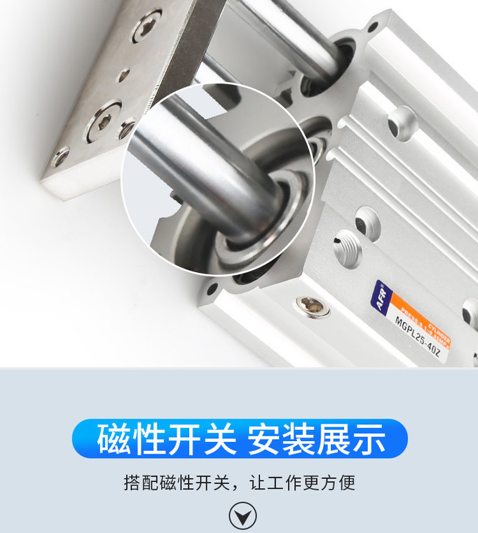 Three-Axis Double Guide Rod Thin Type with Magnetic Air Cushioning ...